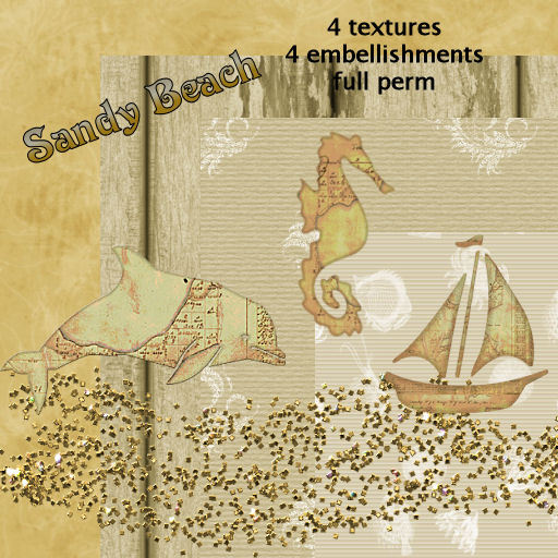 Second Life Marketplace - ~TJ~ Sandy Beach Texture Set